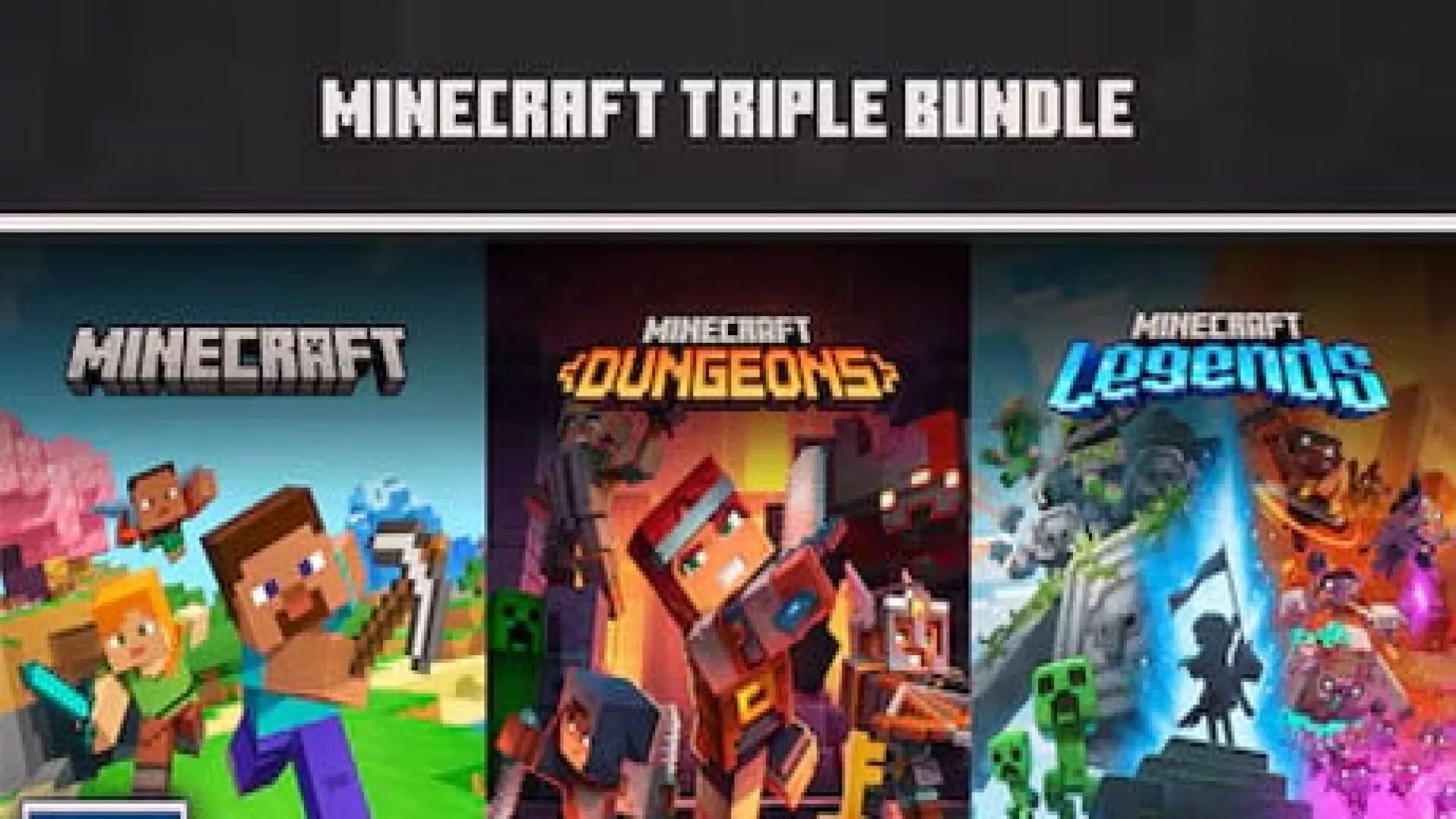 Comprar Minecraft Triple Bundle Key 🏷️ al mejor precio | Gocdkeys